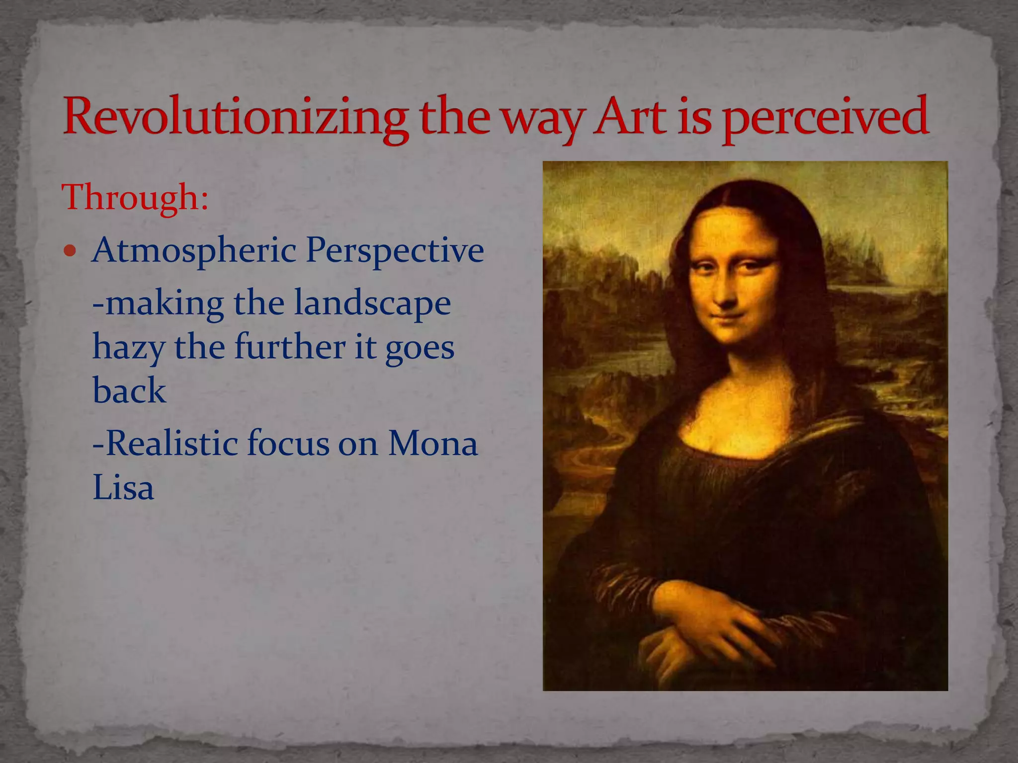 The mona lisa | PPTX