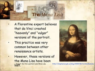 The Mona Lisa (Power Point) | PPT