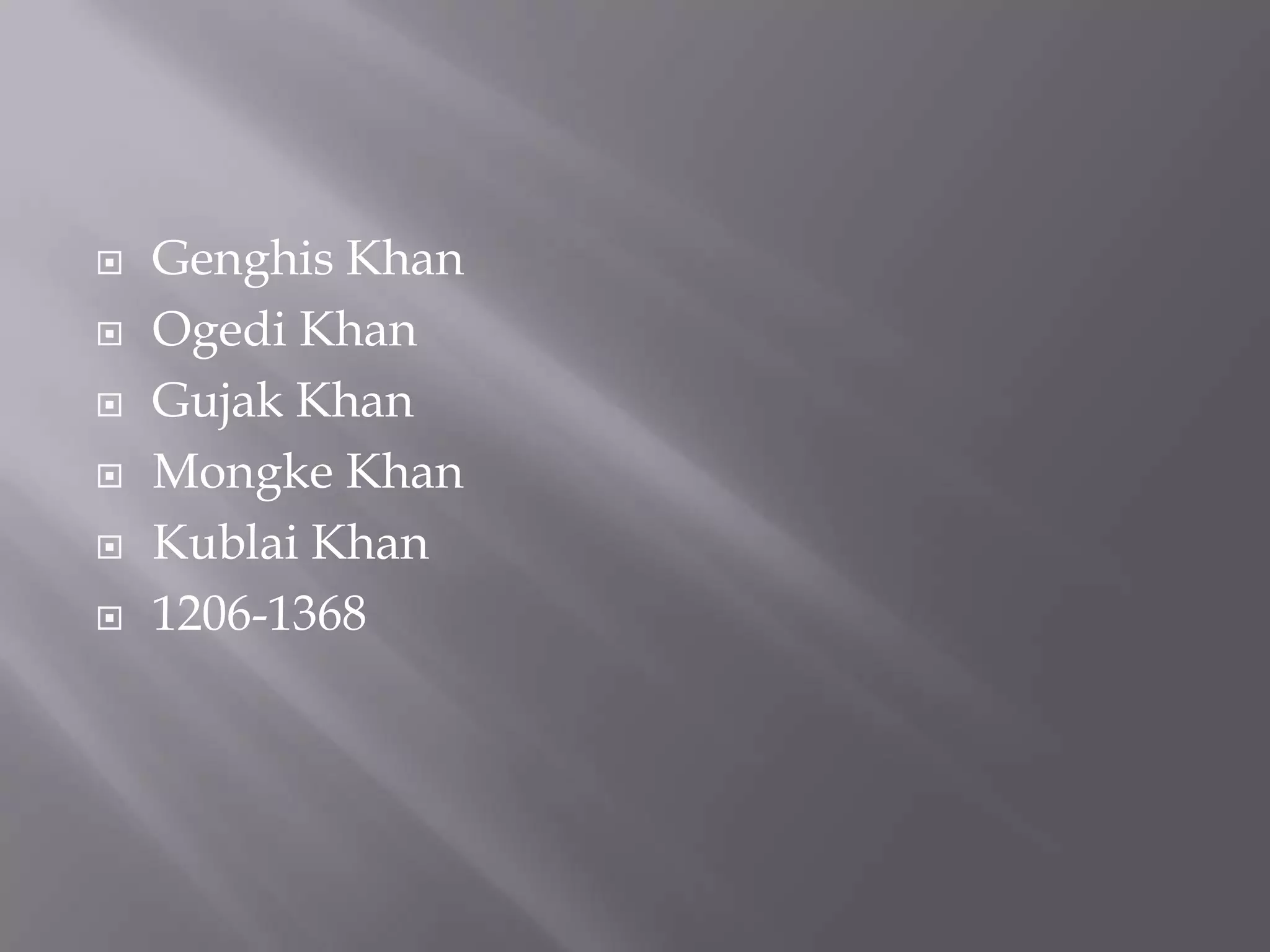 The mongol empire | PPT