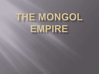 The mongol empire | PPT