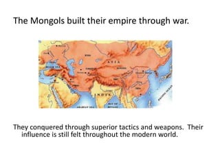 The mongols and warfare | PPTX