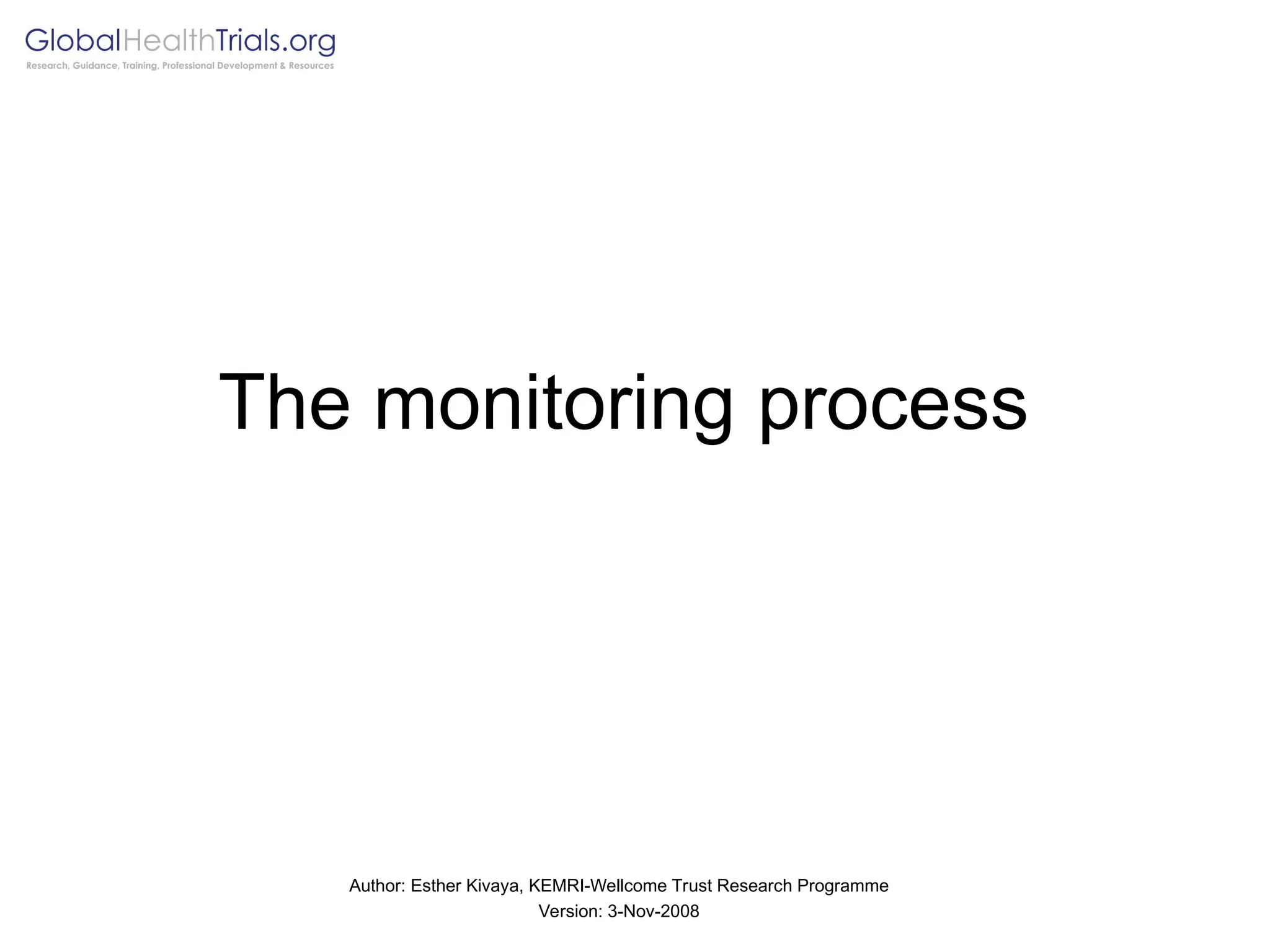 The_monitoring_process_GHT.ppt step by step approach | PPT