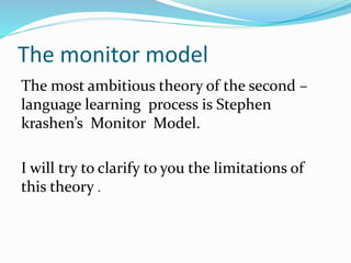 The monitor model | PPTX
