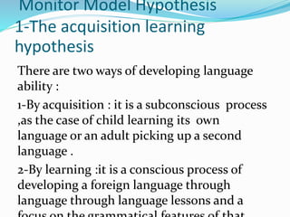 The monitor model | PPTX