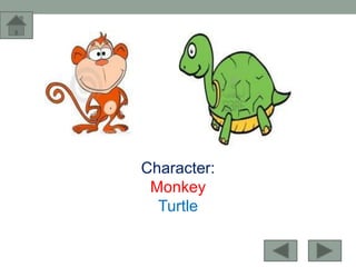 The monkey and the hungry turltle | PPTX