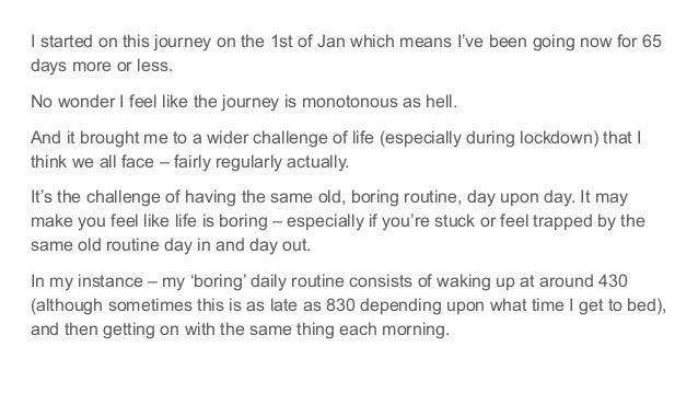 The monotony of life and its boring routines & how to deal with it? | PDF