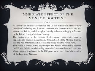 The monroe doctrine | PPTX