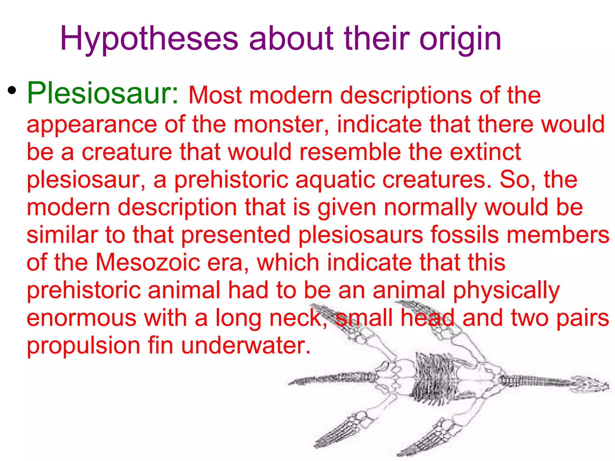 The monster of loch ness | PPT