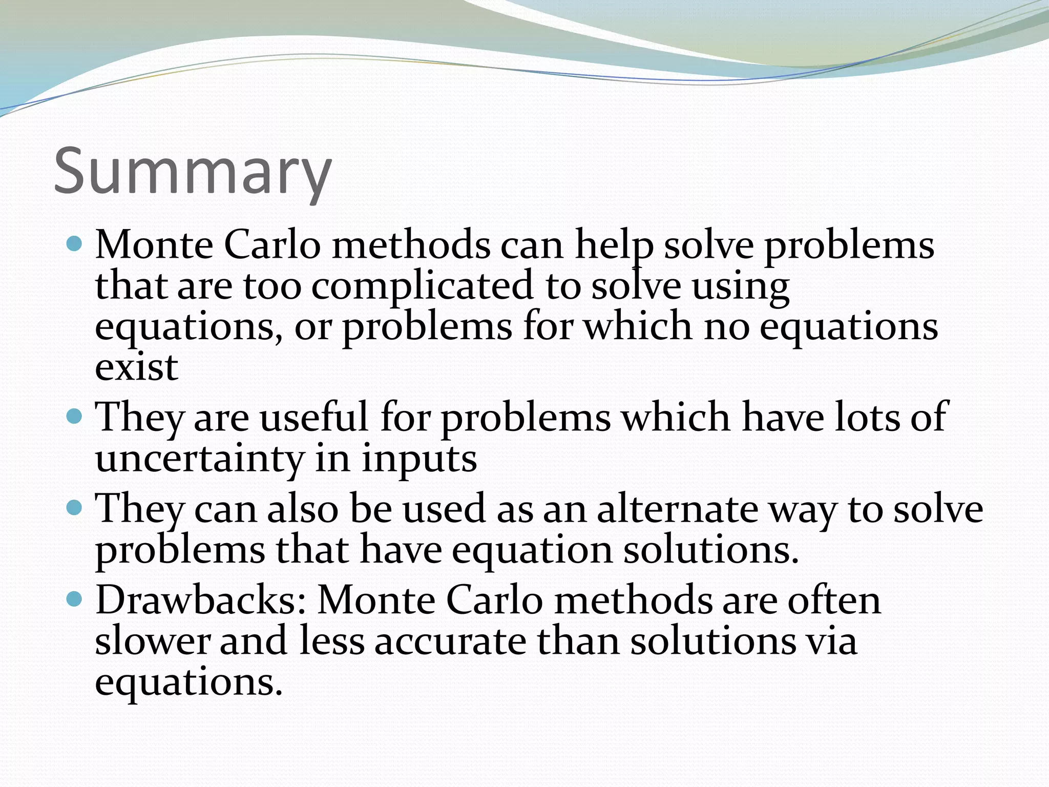 The monte carlo method | PPTX