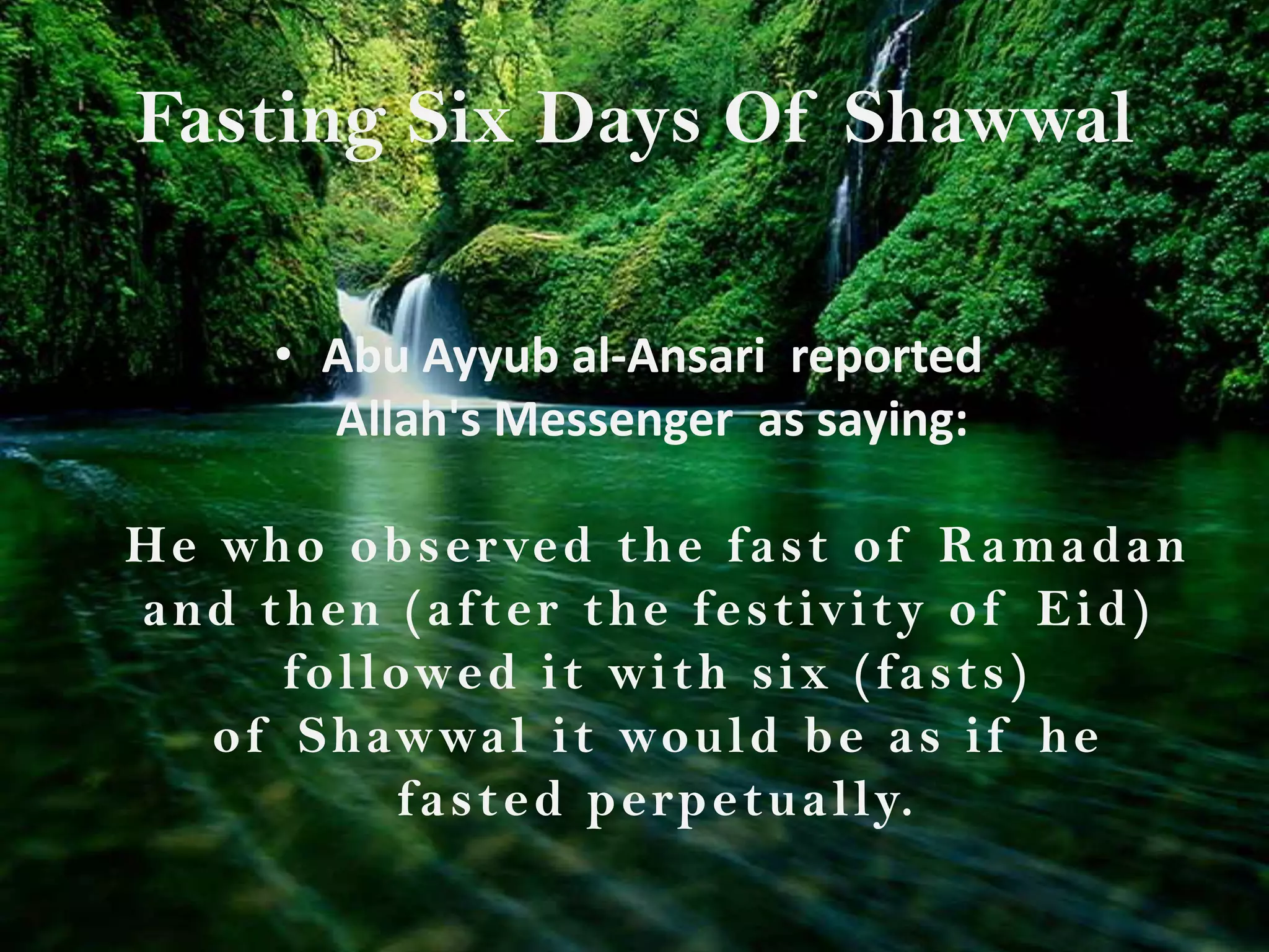 The Month of Sawwal | PPTX