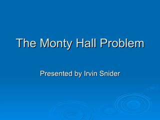 The Monty Hall Problem | PPT