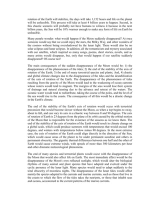 The moon and its importance for the planet earth | PDF