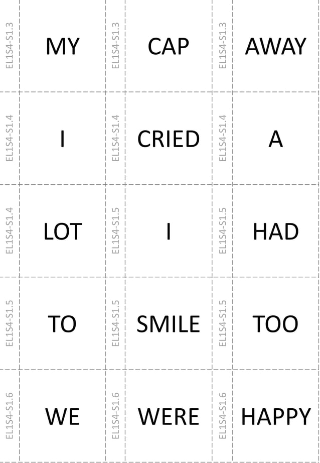 The moon and the cap _Flashcarda | PDF