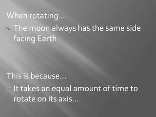 The Moon & Its Phases | PPTX