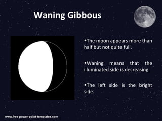 The Moon phases | PPT | Space and Astronomy | Science