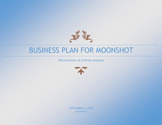 The Moon Shot Project Business Plan | DOCX | Developmental Sites | Real ...