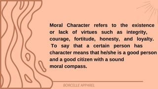The Moral Agent a topic in Ethics for College | PDF