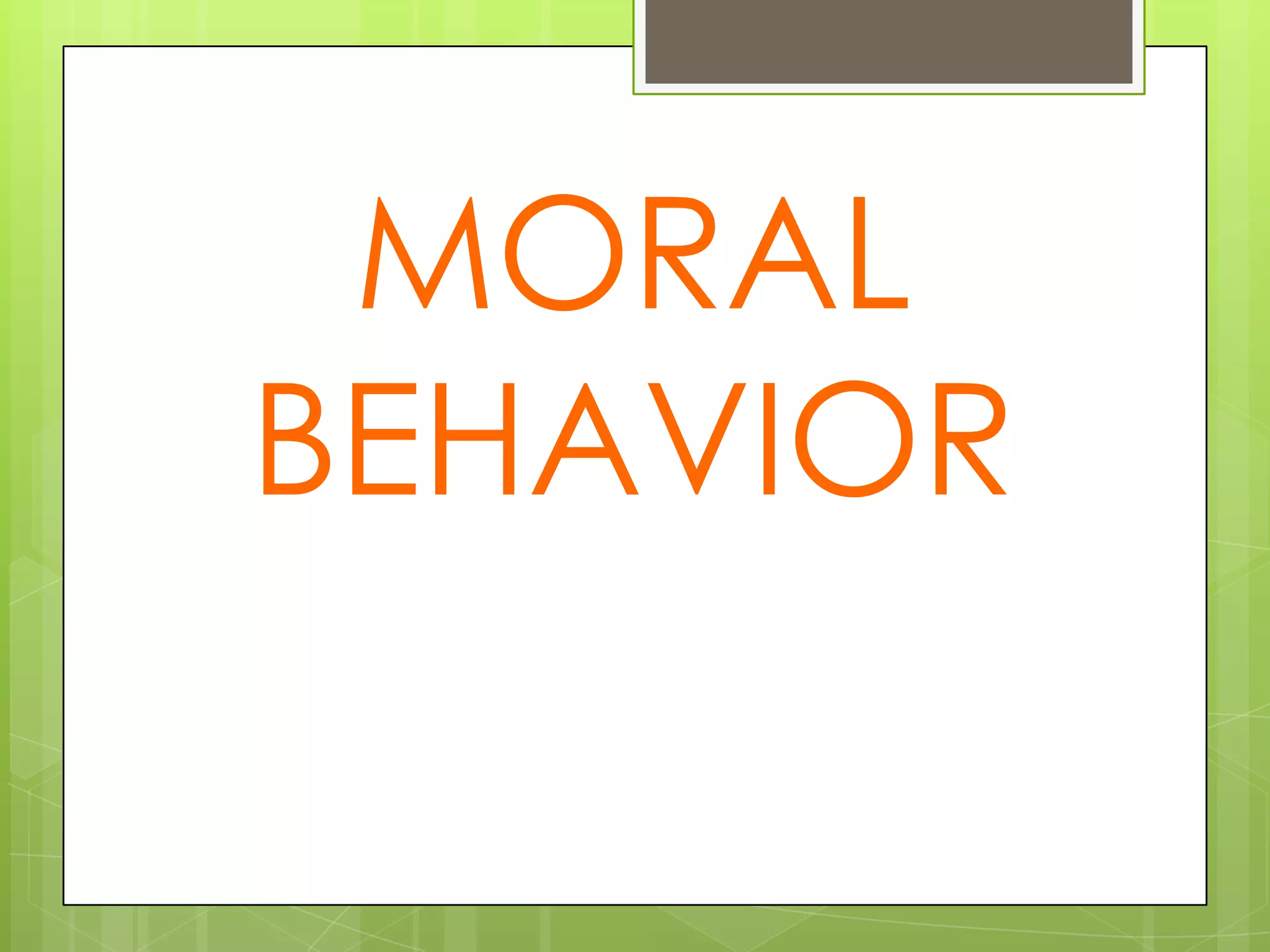 The moral and spiritual aspect of personality | PPTX