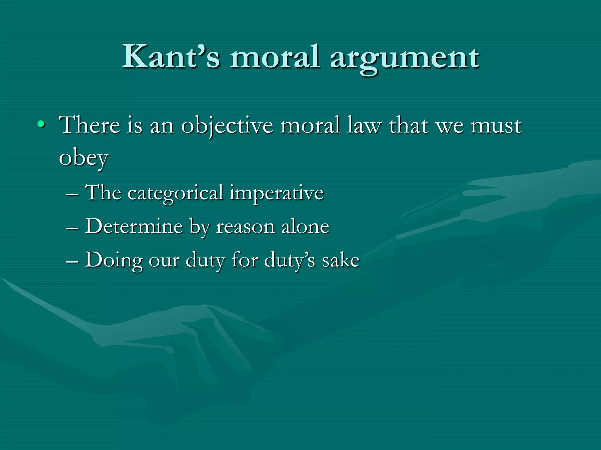 The moral argument | PPTX