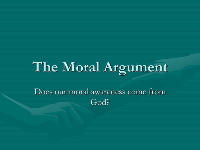 The moral argument | PPTX