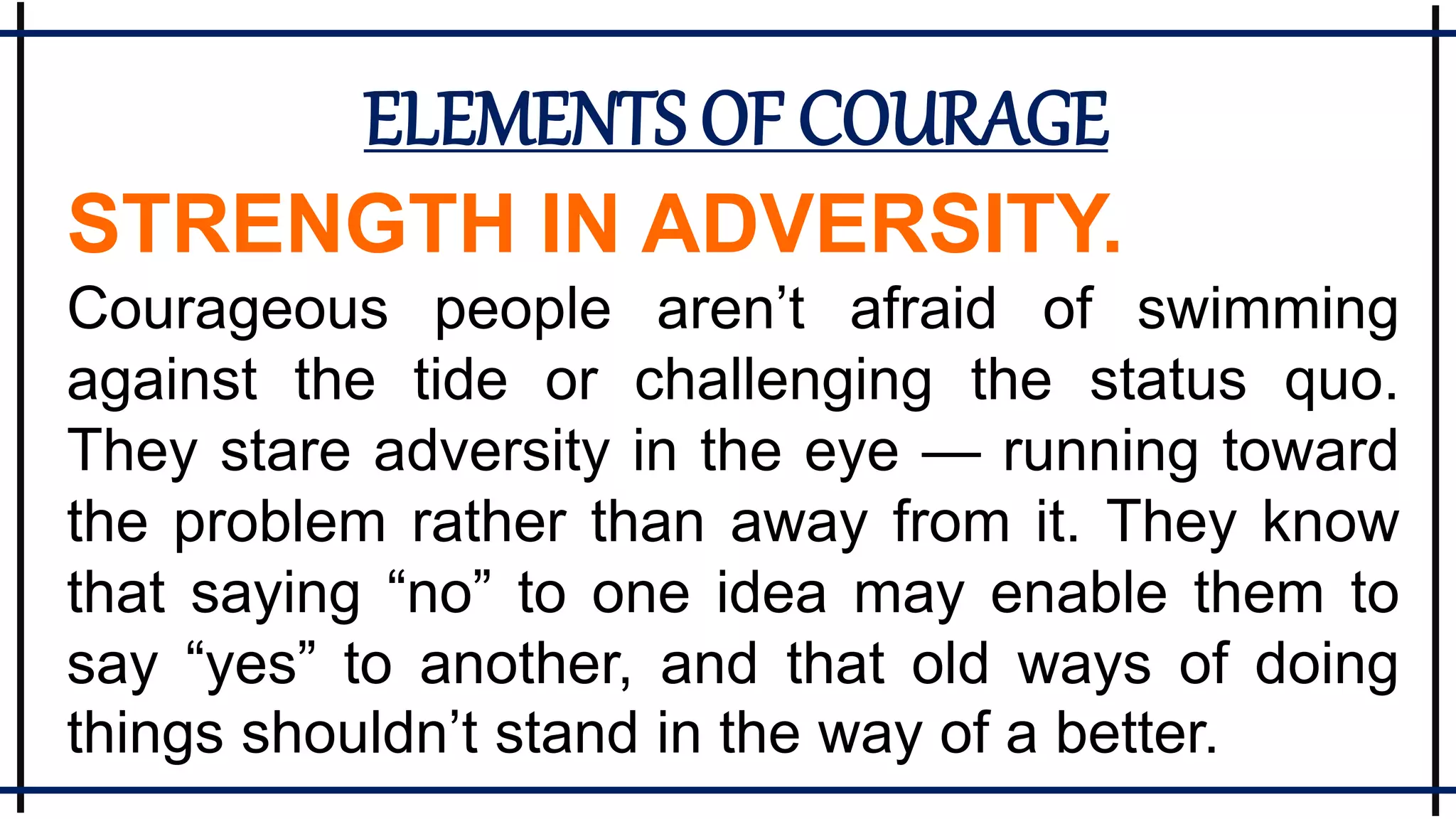 The moral courage | PPTX