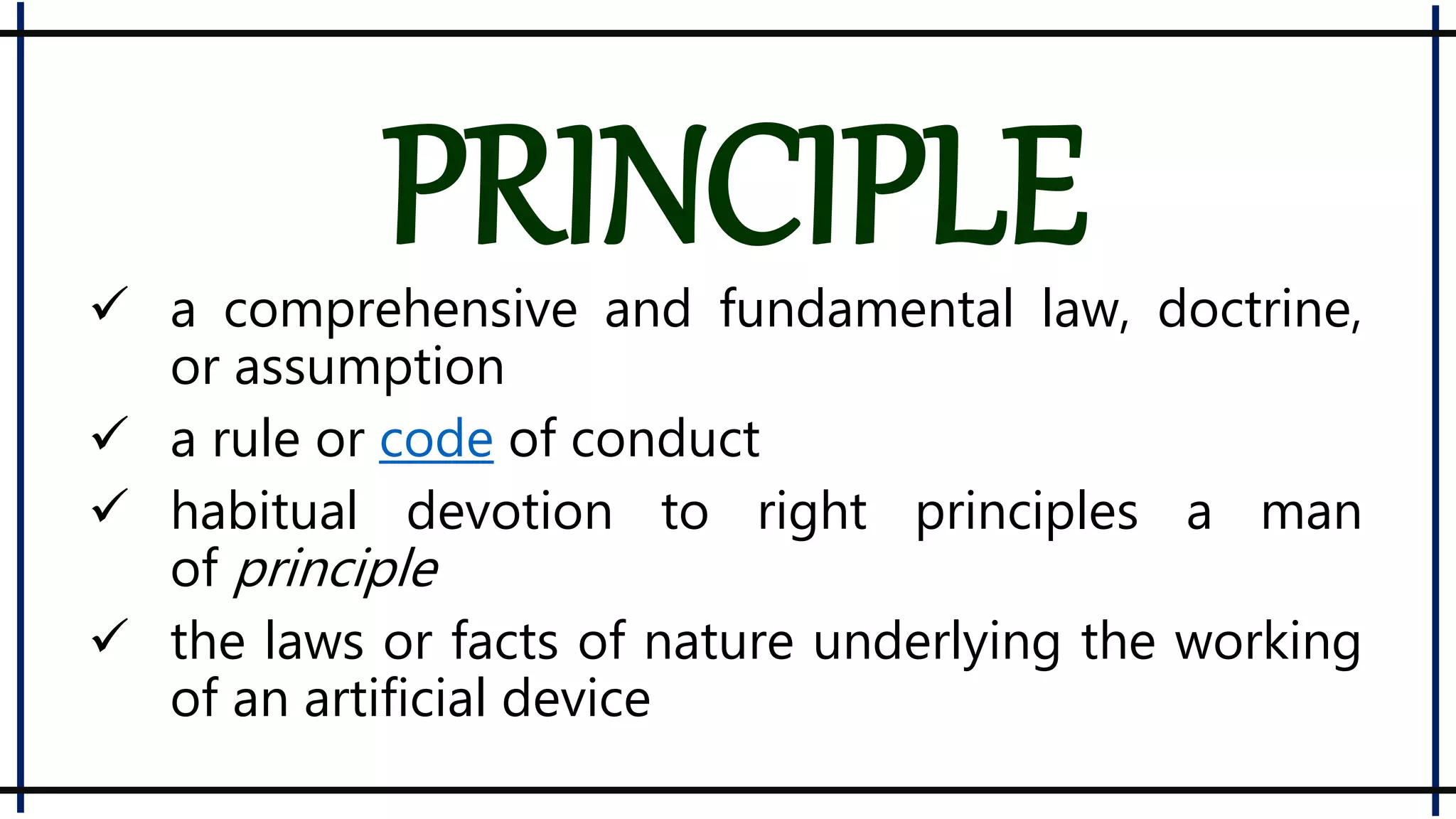 The moral courage | PPTX