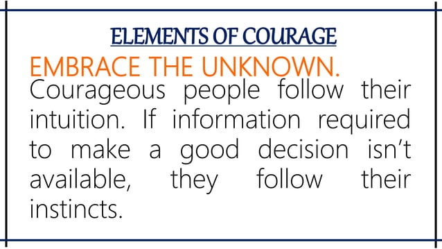 The moral courage | PPTX | Law