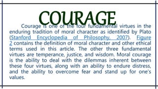The moral courage | PPTX