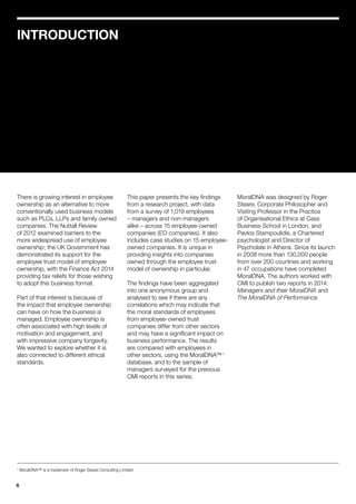 The MoralDNA of Employee-Owned Companies 2015 Report | PDF