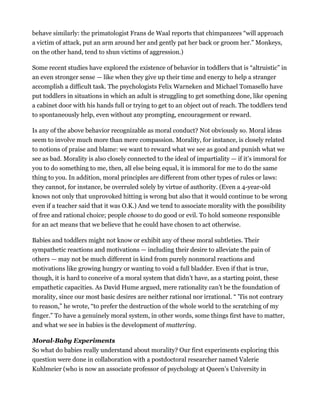 The moral life of babies ny times | PDF