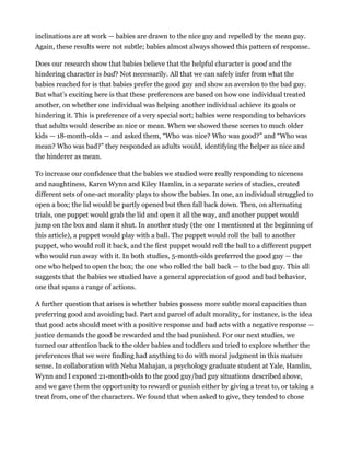 The moral life of babies ny times | PDF