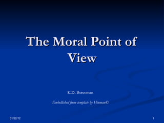 The Moral Perspective | PPT