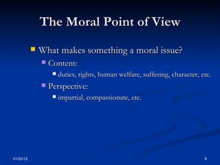 The Moral Perspective | PPT