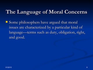 The Moral Perspective | PPT