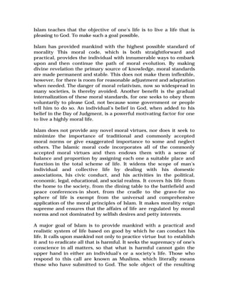 The Moral System of Islam | PDF