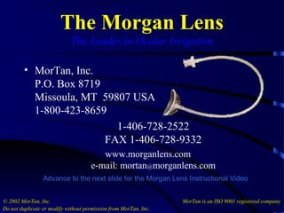 Morgan Lens for ALS Providers | PPT