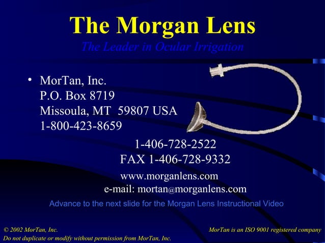 Morgan Lens for ALS Providers | PPT