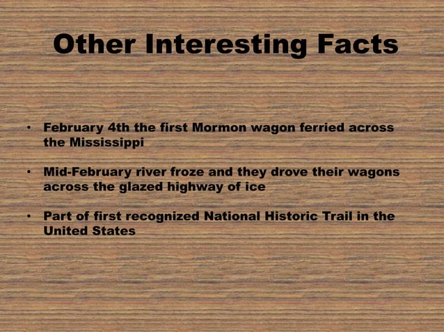 The Mormon Trail | PPTX | Christianity | Religion & Spirituality