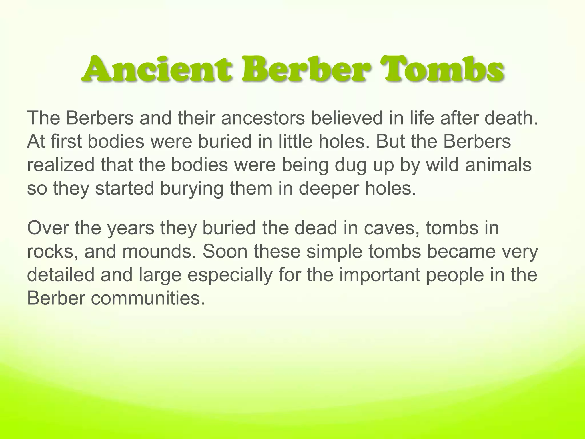 The morocco berbers cameron | PPTX