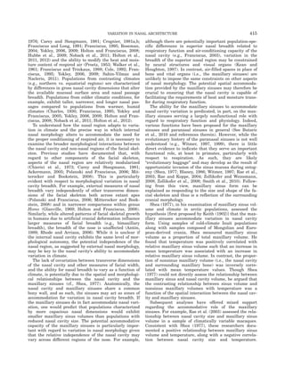 The morphological interaction between the nasal cavity and maxillary ...