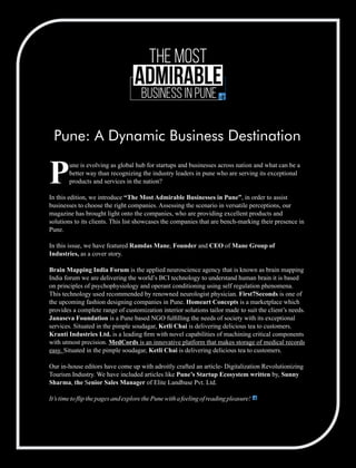 The most admirable businesses in pune | PDF