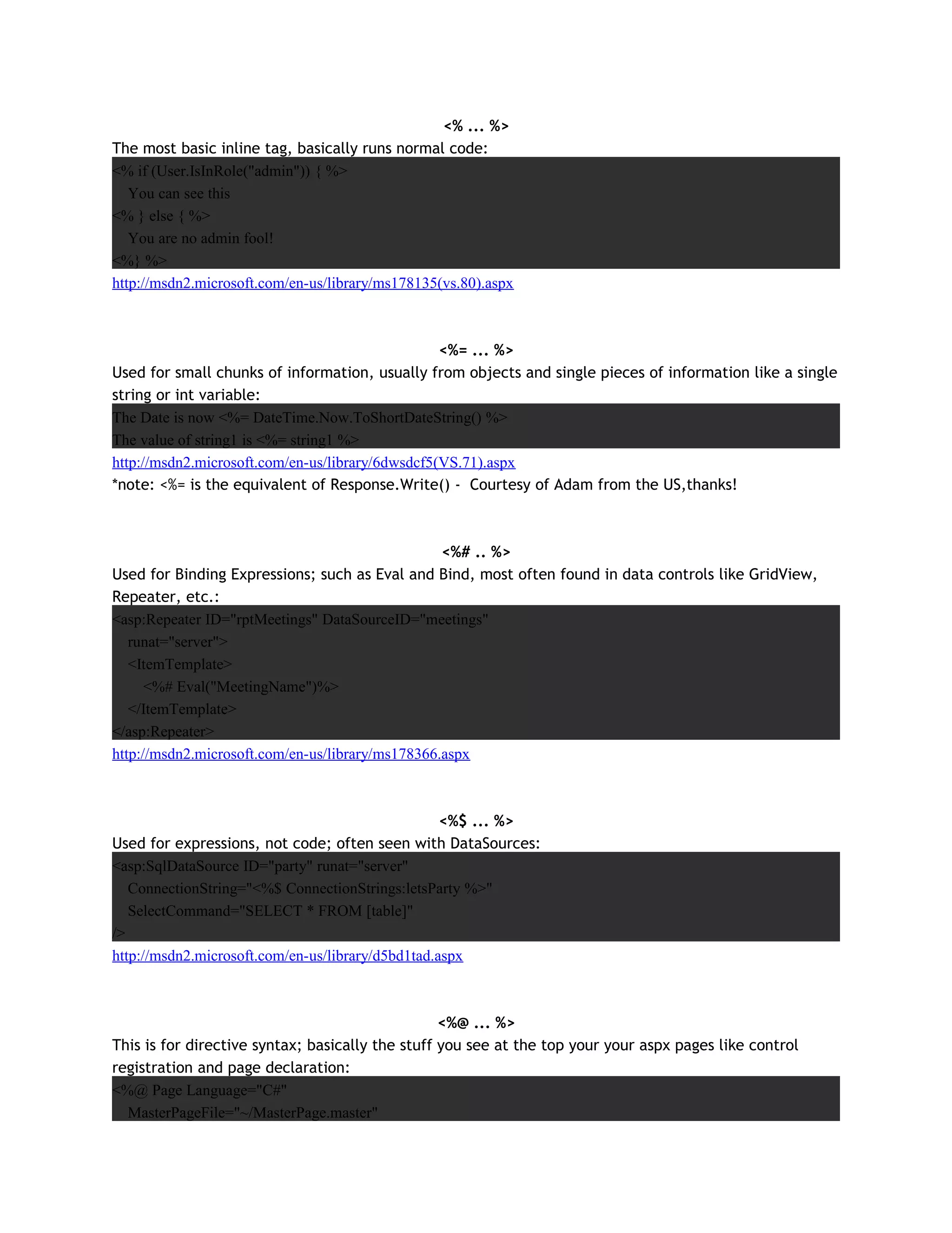 The most basic inline tag | PDF