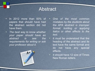 The most common apa style mistakes | PPT