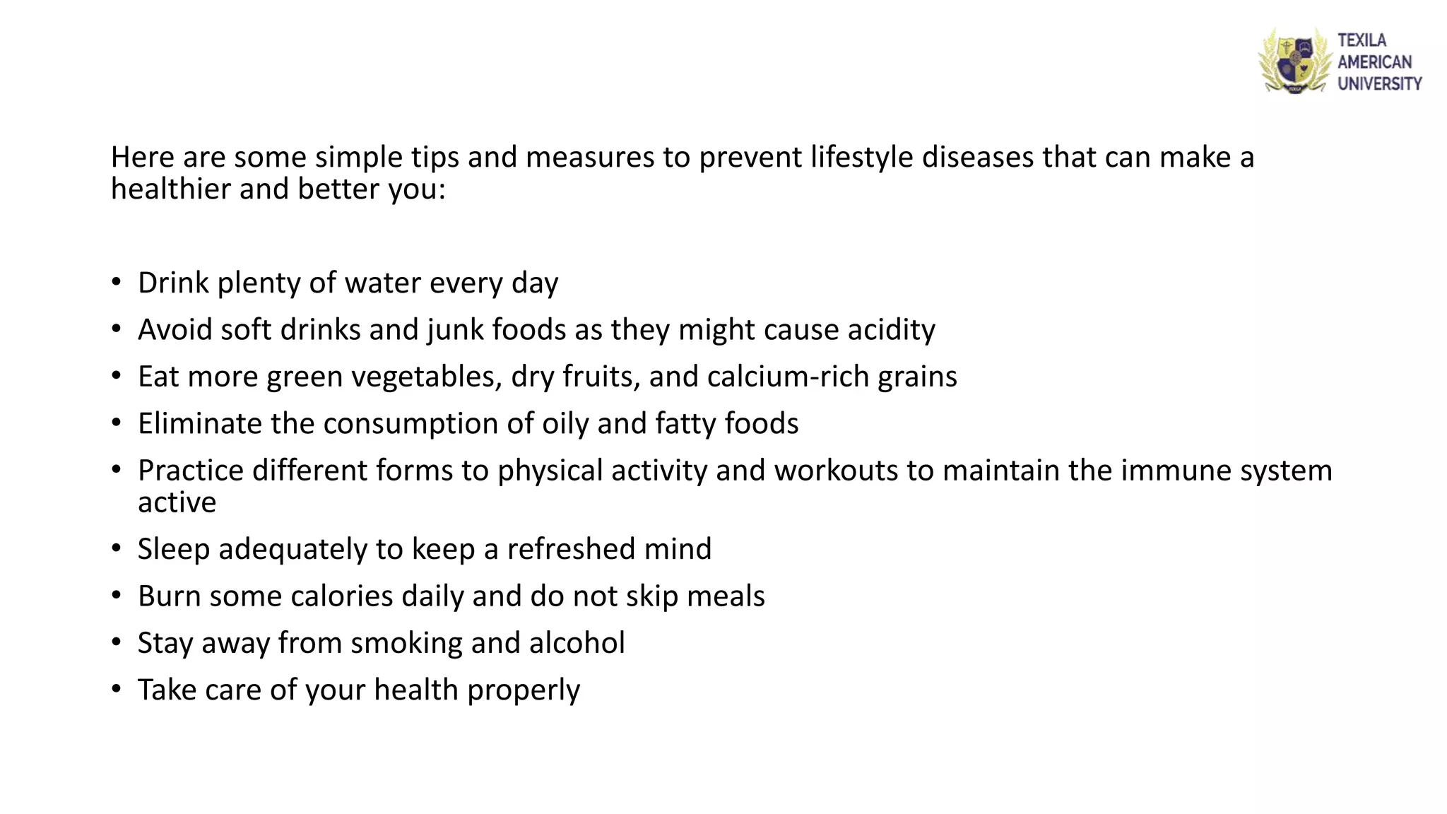 The most common lifestyle disorders | PPTX