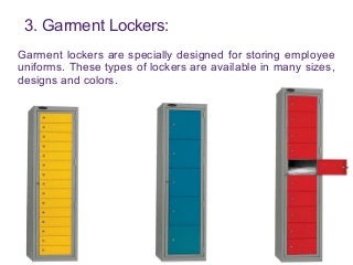The most common types of lockers