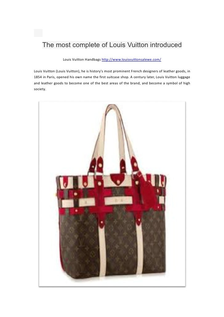 Louis Vuitton Company Profile Pdf Download | Paul Smith