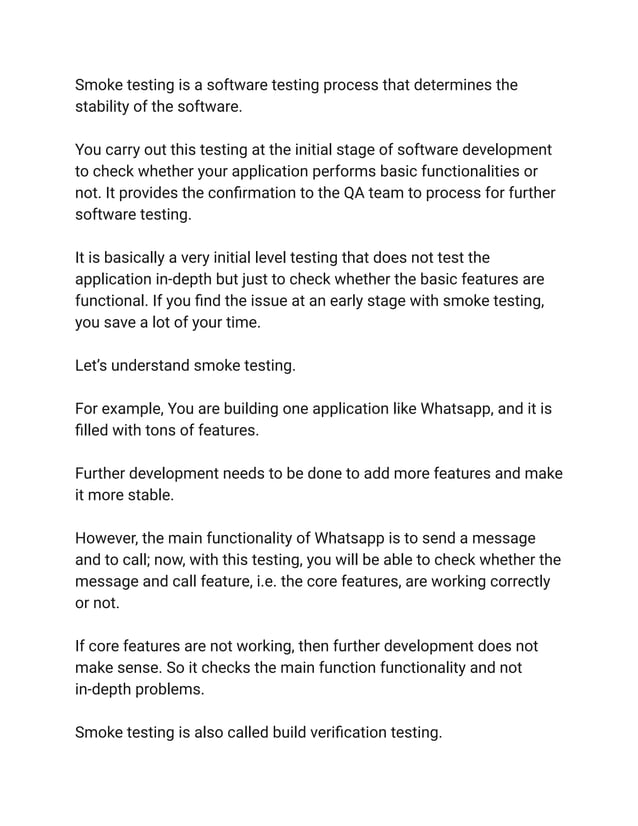 The Most Comprehensive and Friendly Guide On Smoke Testing [with ...