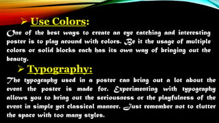 The most creative ways to design your next poster | PPT