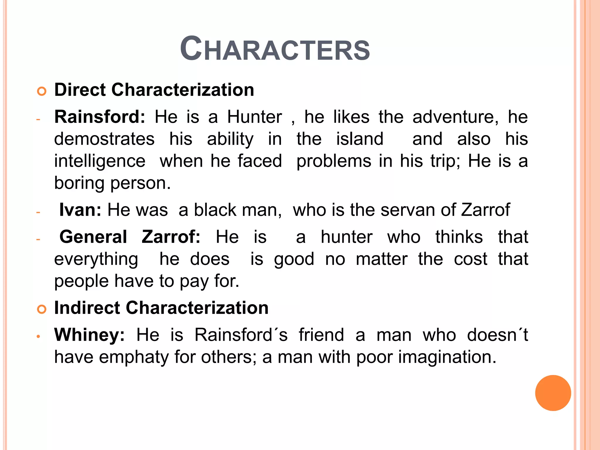 The most dangerous game | PPTX