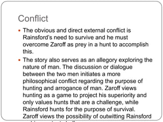 The most dangerous game by richard connell | PPTX